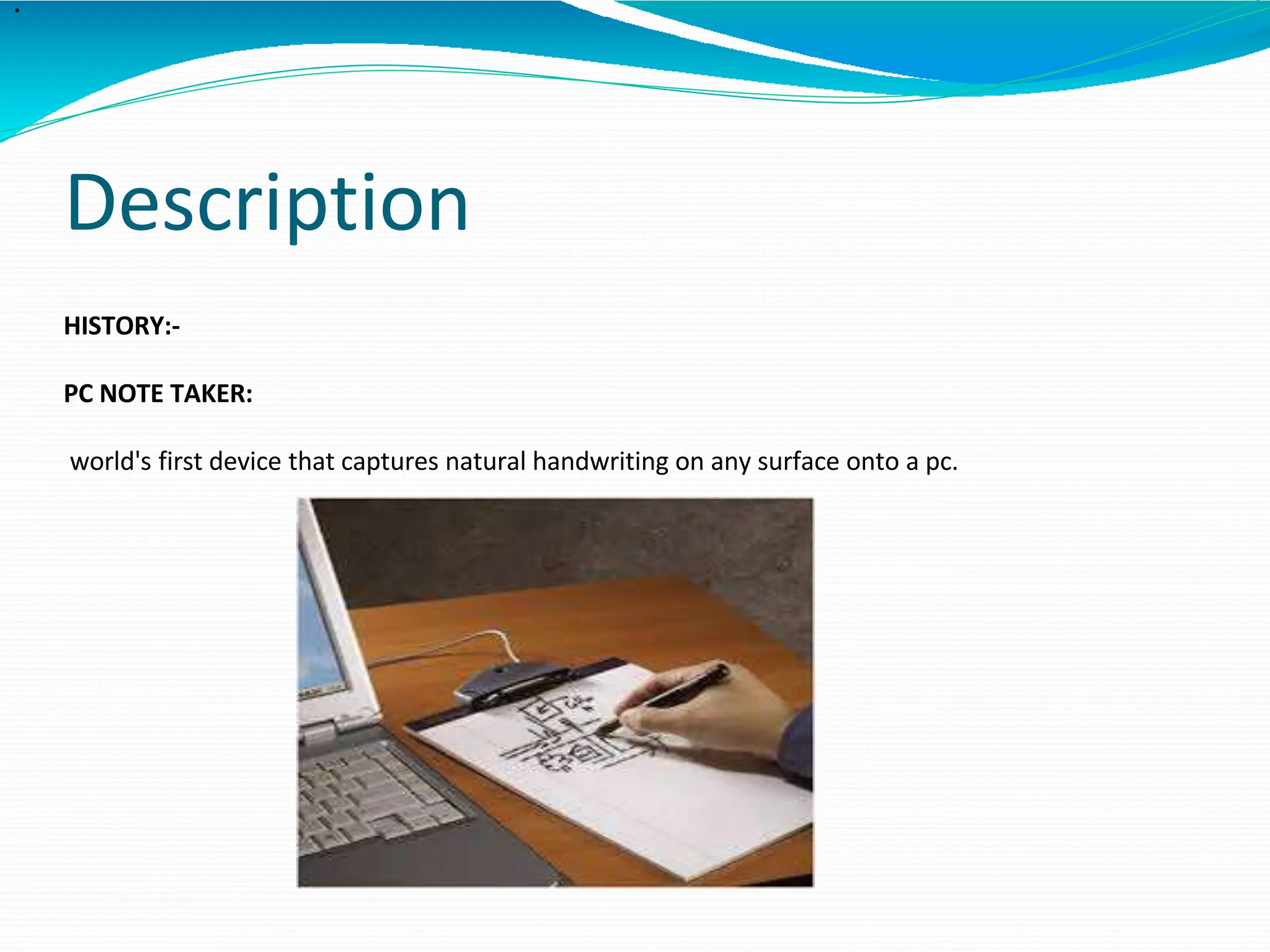 presentation on the topic of smart note taker | PPT