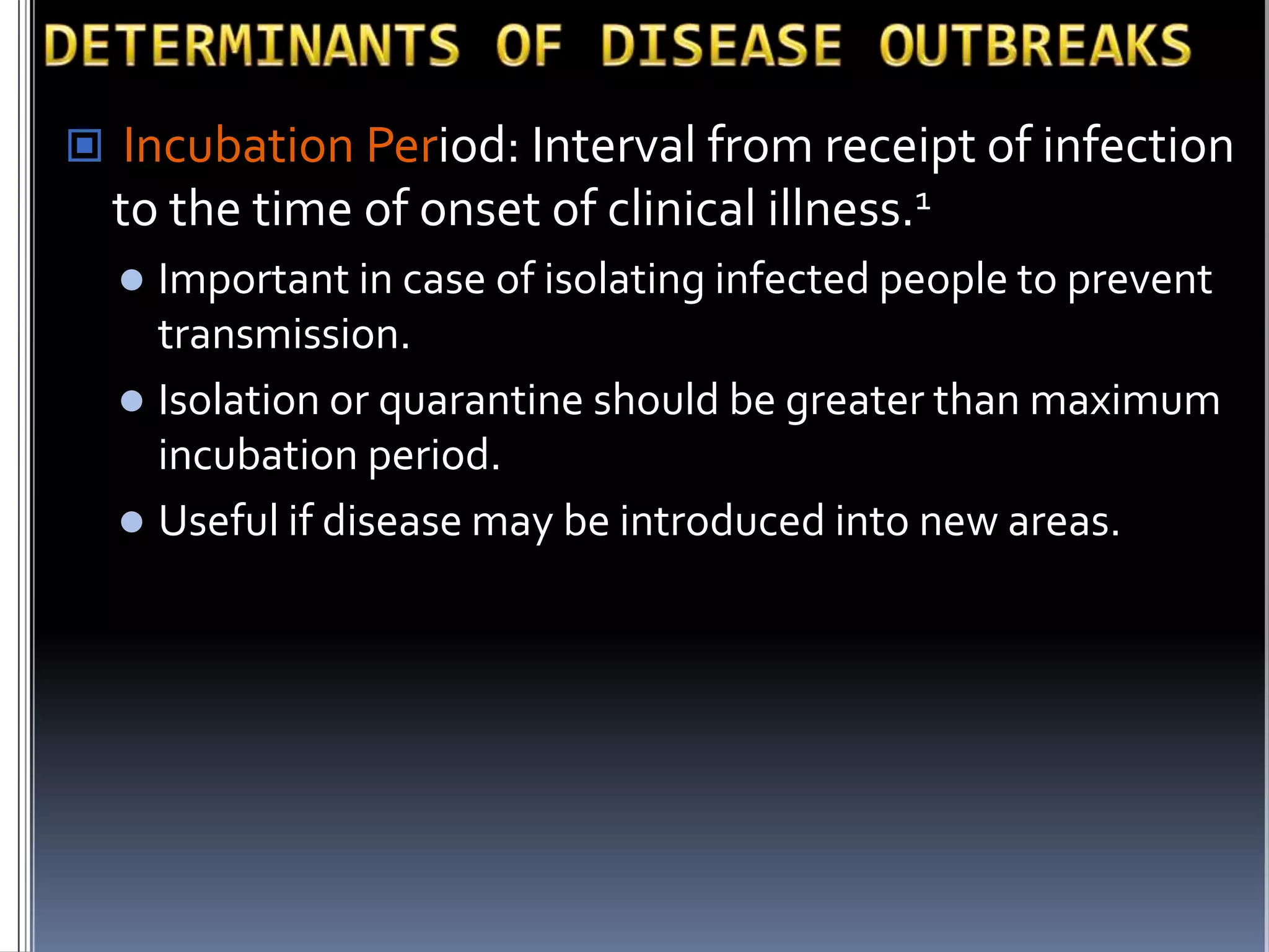 outbreak investigation - types of epidemics and investigating them | PPTX