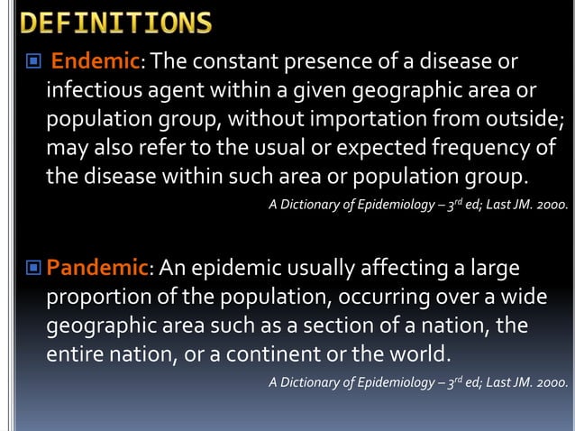 outbreak investigation - types of epidemics and investigating them | PPTX