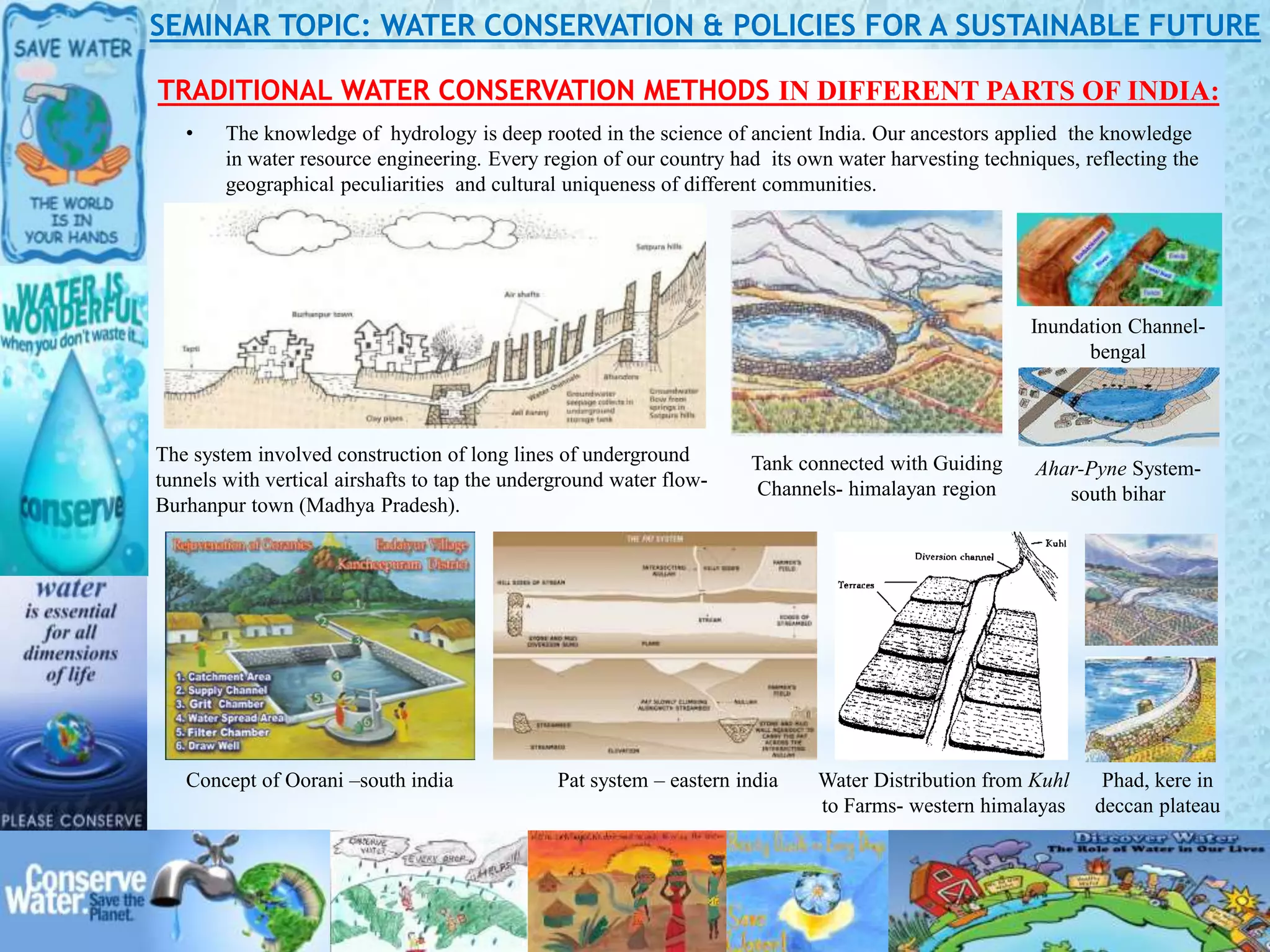 water conservation and policies for sustainable future | PPTX