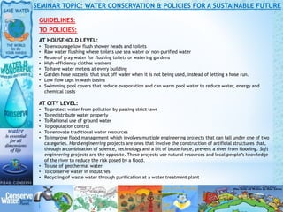 Conservation Of Water Resources
