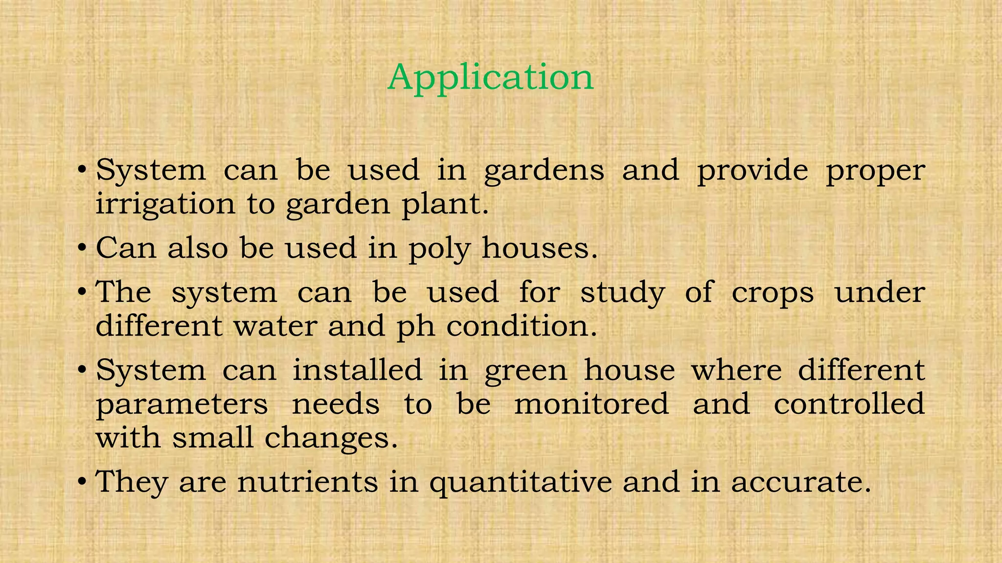 MICRO CONTROLLER BASED DRIP IRRIGATION SYSTEM | PPTX