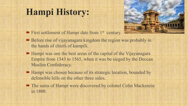 Seminar topic on hampi festival by Prajwal | PPT