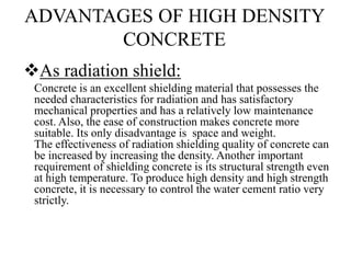 seminar topic on high density concrete- | PDF