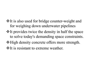 seminar topic on high density concrete- | PDF