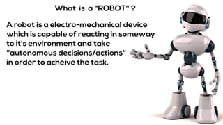 Seminar topic on robotics | PPTX