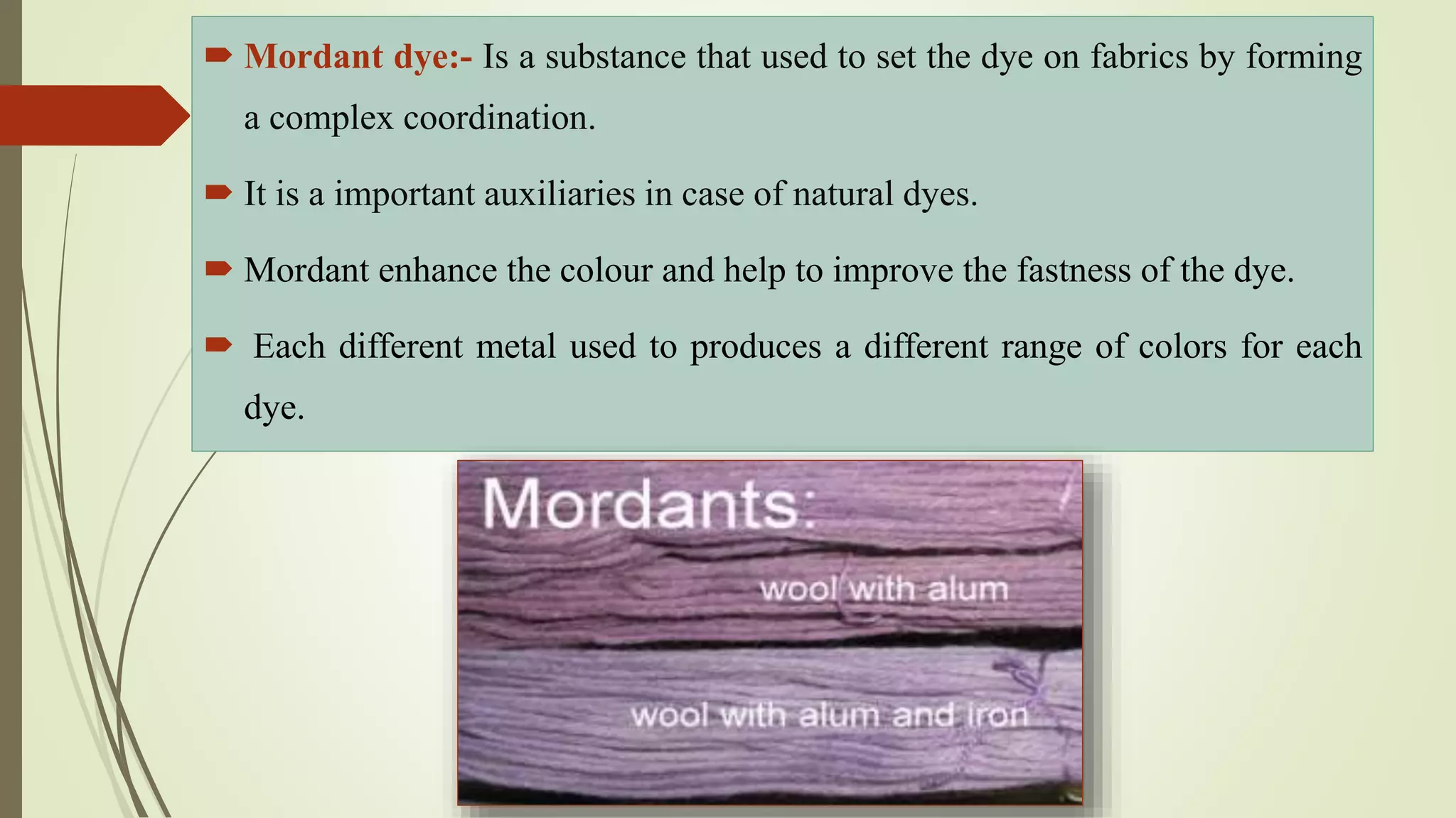 Seminar topic on natural dyes by Arpana kamboj | PPTX