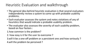 Design and Evaluation techniques unit 5 | PPT