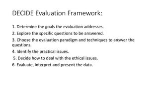 Design and Evaluation techniques unit 5 | PPT