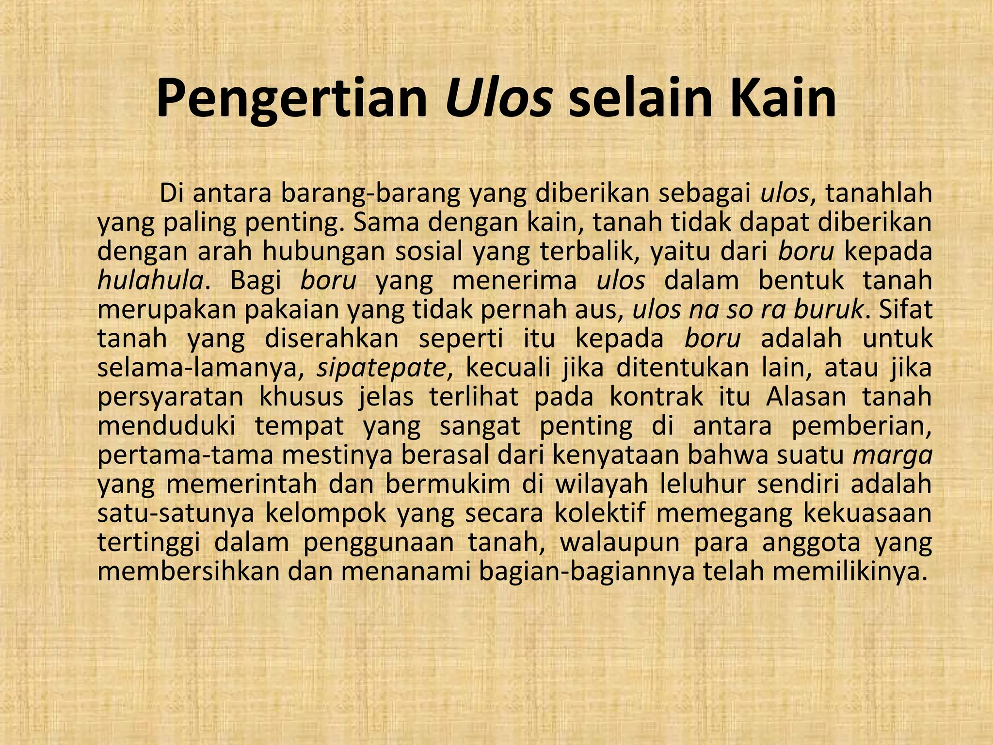 ULOS BATAK | PPT