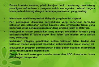 PEMIKIRAN PEMBANGUNAN HUKUM ISLAM DI MALAYSIA : SATU ANALISIS | PPT