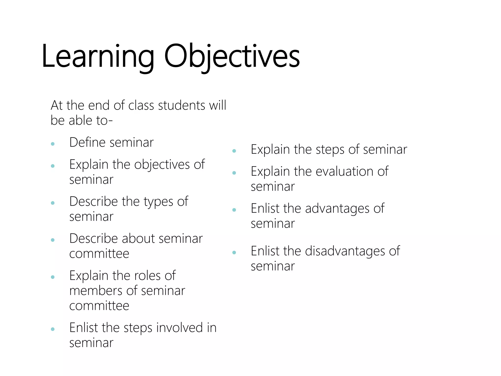 Seminar | PPTX
