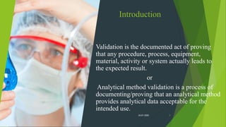 Seminar on introduction to validation | PPT