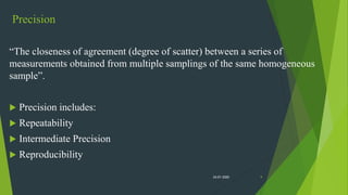 Seminar on introduction to validation | PPTX
