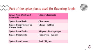 Effect of spices used in diet on health and diseases | PPTX