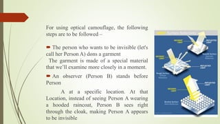 Optical camouflage | PPTX