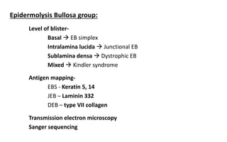 Approach to a patient with vesicobullous disorder | PPTX