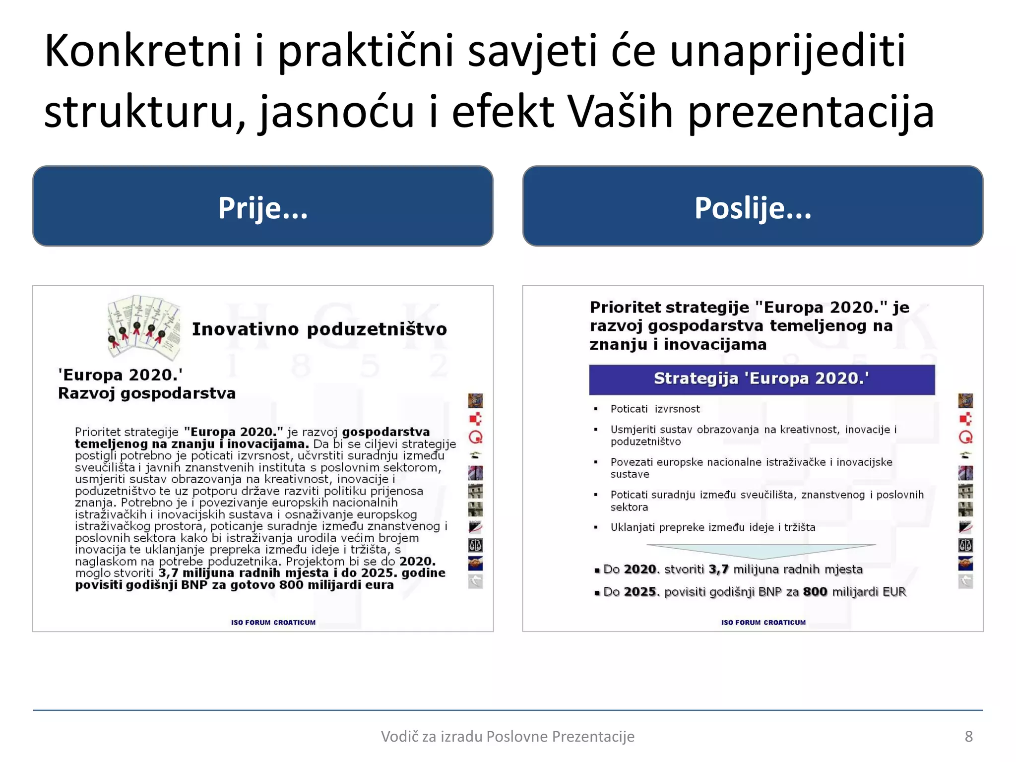 Seminar vodic za izradu poslovne prezentacije | PDF