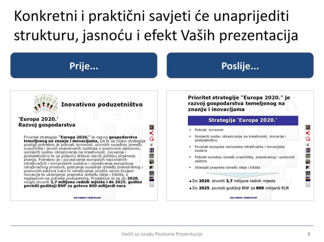 Seminar vodic za izradu poslovne prezentacije | PDF