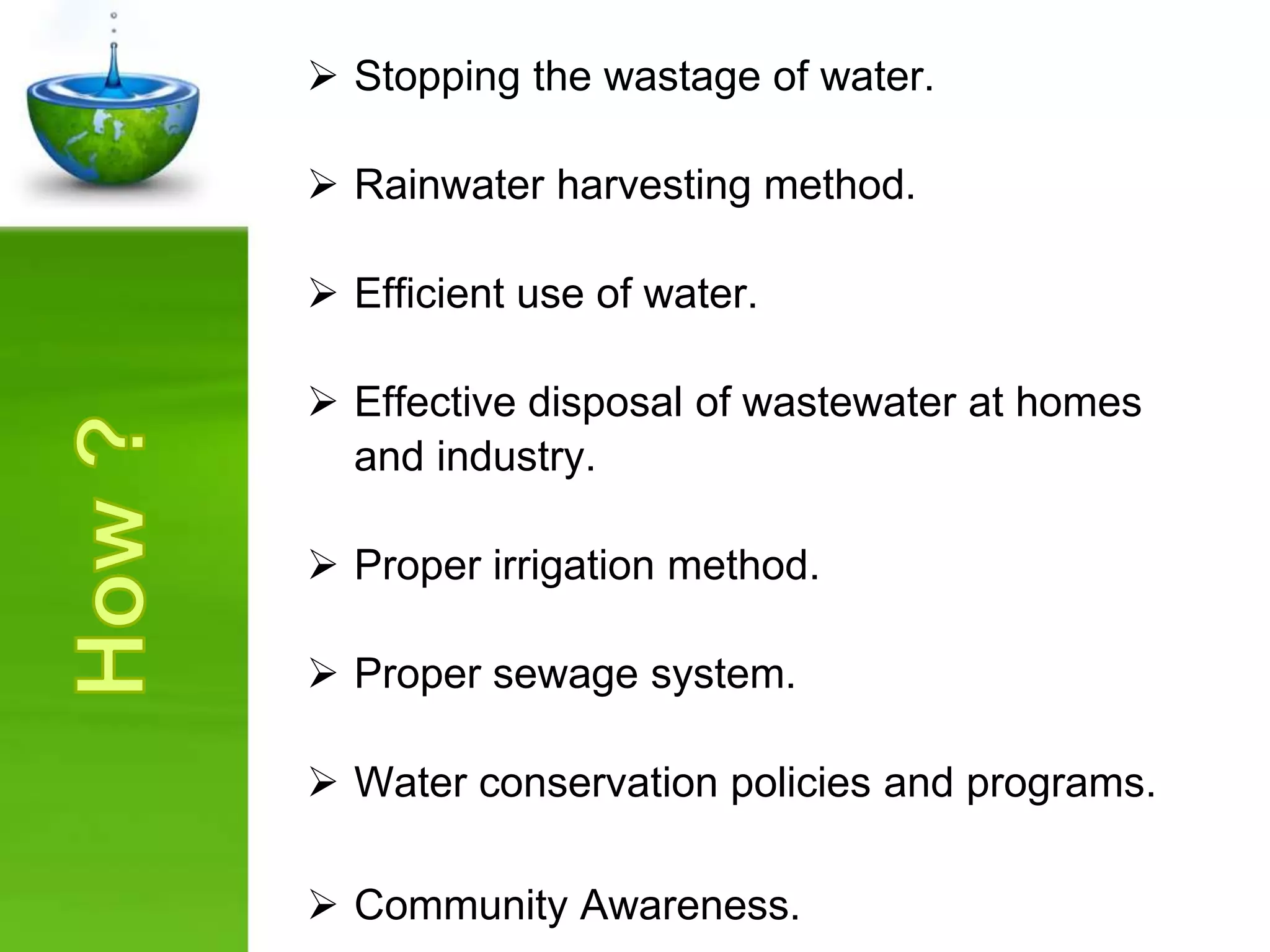 Seminar water conservation 3 | PPTX