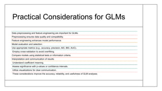 Generalized Linear Model and it Challenges | PPT