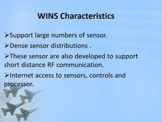 Border security using WINS | PPTX