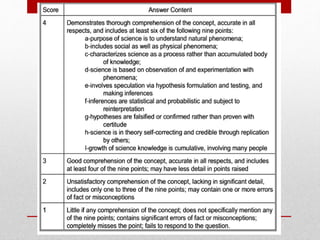 Assessing Science Learning Outcomes by Mehwish de Castro | PPTX