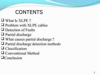Seminar on Partial Discharge detection methods | PPT