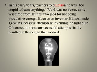 10 Famous People Who Failed at Their First Attempt at Career Success | PPTX