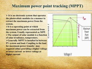 Different Kinds of Maximum Power Point Tracking Control Method for ...