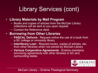 ETS Library Orientation 2009 | PPT