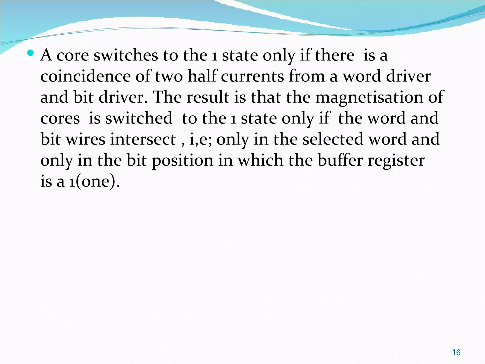 presentation on ferrite core memory | PPT