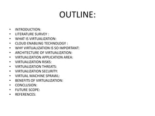Virtualization security for the cloud computing technology | PPTX