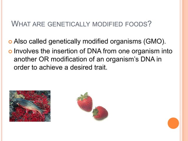 Genetically modified food crops and their contribution to human ...