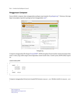 Seminggubelajarlaravel sample | PDF