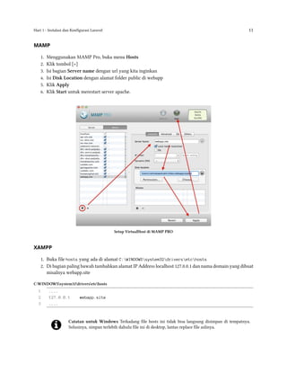 Seminggubelajarlaravel sample | PDF