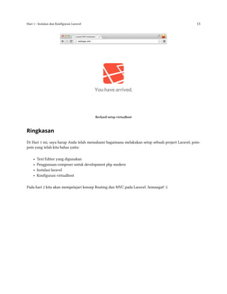 Seminggubelajarlaravel sample | PDF