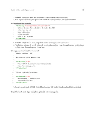 Seminggubelajarlaravel sample | PDF