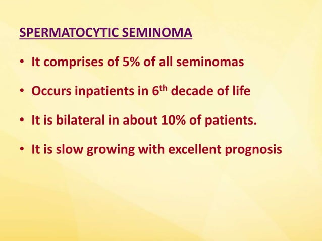 Seminoma | PPTX | Biological Sciences | Science