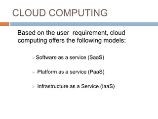 Application of Cloud Computing in Aggriculture | PPTX