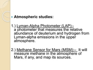 Mars Orbiter Mission ( MOM ) or Mangalyaan | PPTX