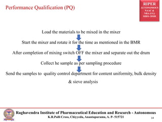Qualification of Dry Powder Mixture | PPTX
