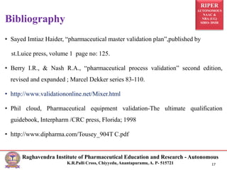 Qualification of Dry Powder Mixture | PPTX