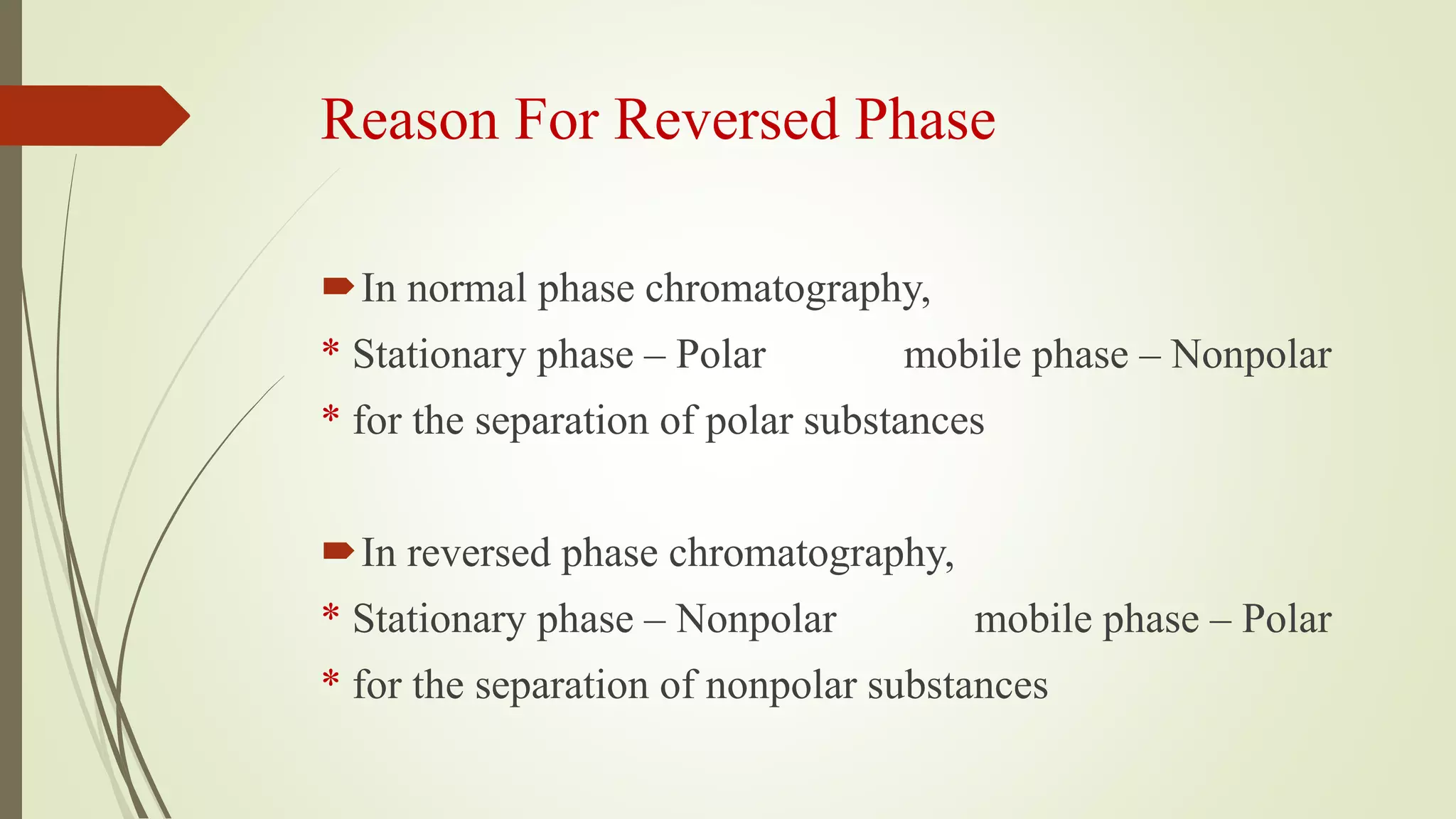 reversed phase chromatography | PPTX
