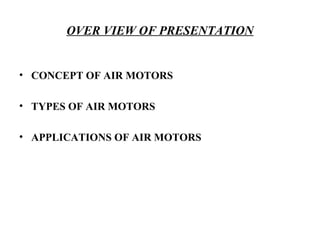 Seminor on air motors | PPT