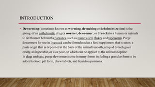 Deworming ppt | PDF