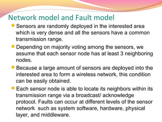 FAULT DETECTION IN WIRELESS SENSOR NETWORK | PPT