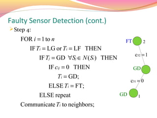 FAULT DETECTION IN WIRELESS SENSOR NETWORK | PPT
