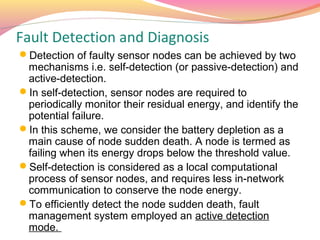 FAULT DETECTION IN WIRELESS SENSOR NETWORK | PPT