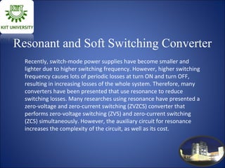 Seminor on resonant and soft switching converter | PPT